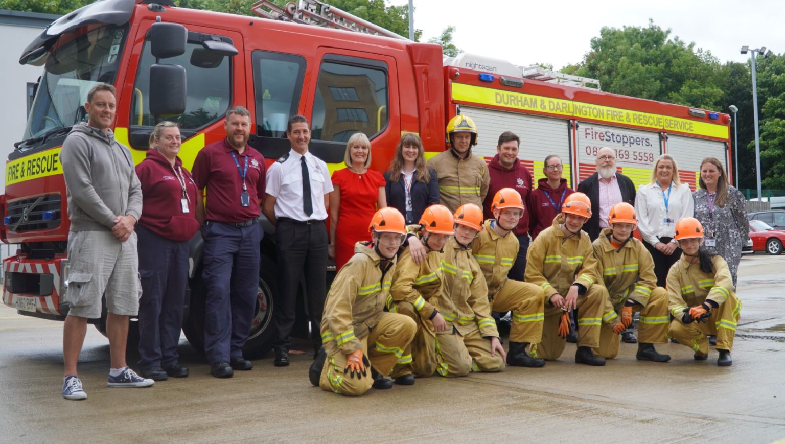 Passing out parade Durham Fire Brigade - The Woodlands